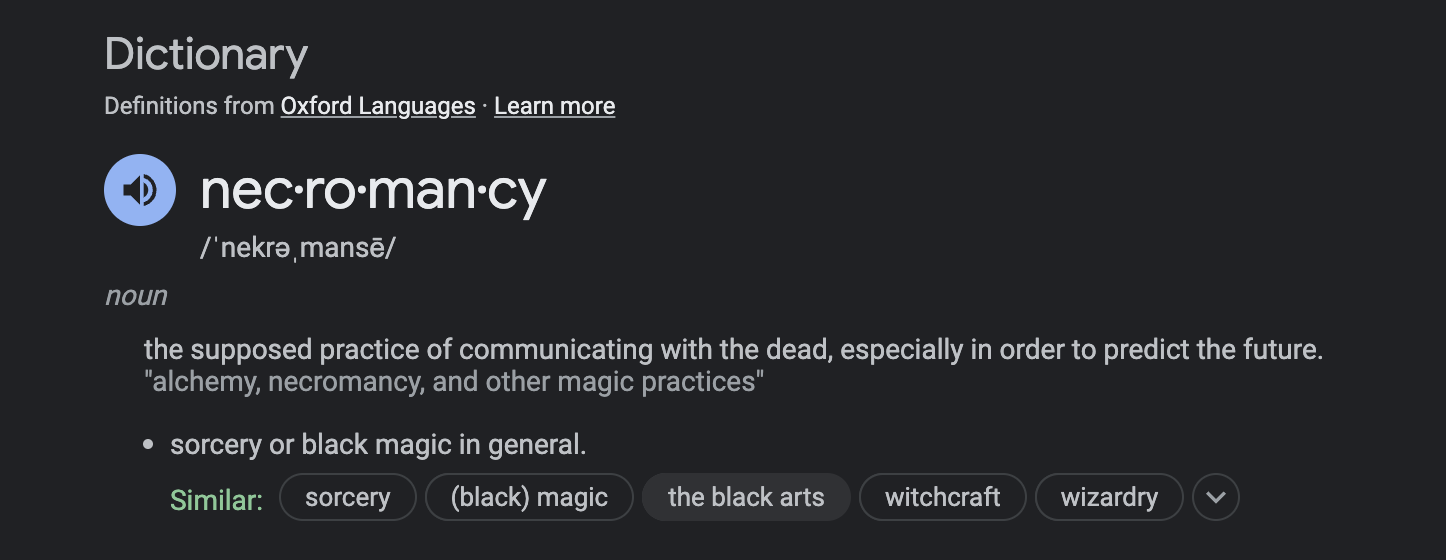 Working with the Dead – Aerik Arkadian